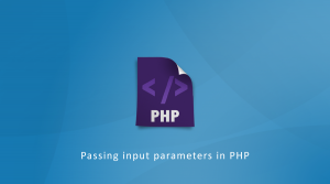 Passing input parameters in PHP - PHP Lift