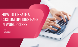 How to Create a Custom Options Page in WordPress? - PHP Lift